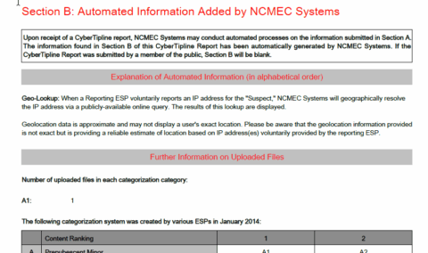 Deciphering NCMEC Cybertips - Garrett Discovery