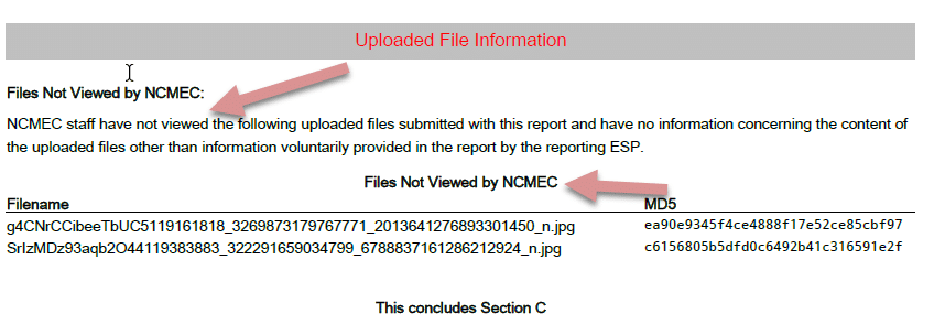 Deciphering NCMEC Cybertips - Garrett Discovery